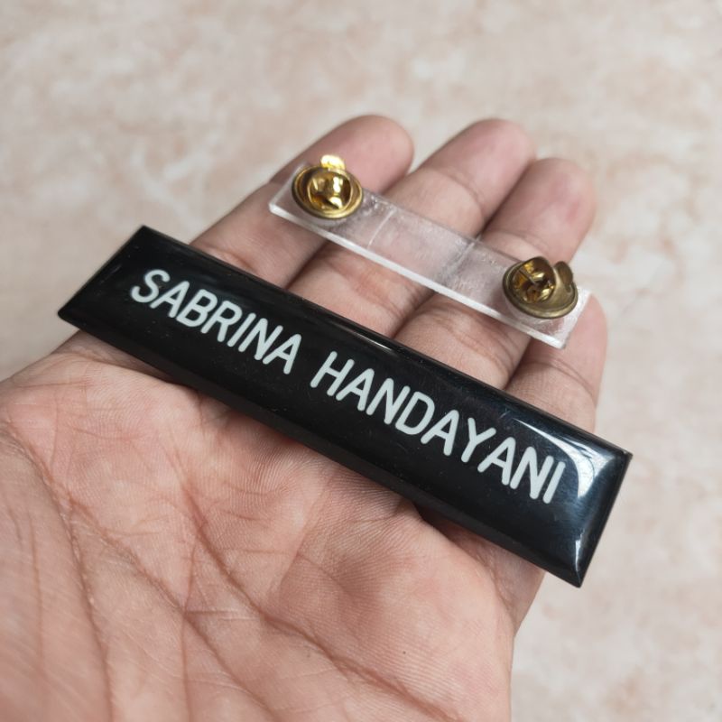 Jual Nametag PNS / Nametag Akrilik Dop / Nametag Akrilik Murah ...