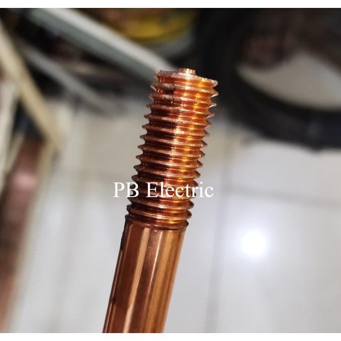 Jual DISKON Grounding Rod 5/8 x 1.5 Mtr / Copper Rod / Full Tembaga ...