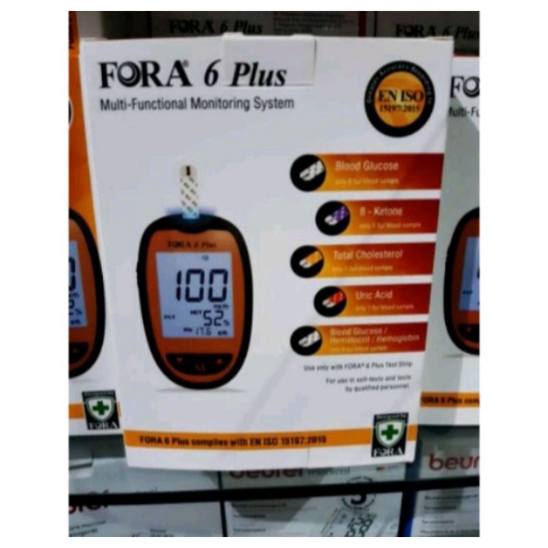 Jual Fora 6 Plus / Muticheck Blood Glukose / Fora Alat cek darah / Fora ...