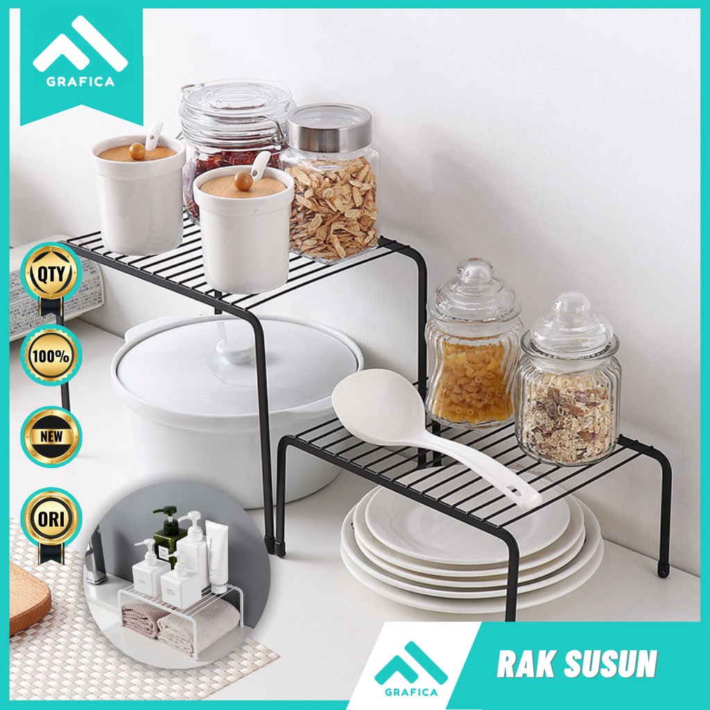 Jual RAK SUSUN SERBAGUNA DAPUR KAMAR MANDI BAHAN BESI ESTETIK / RAK ...