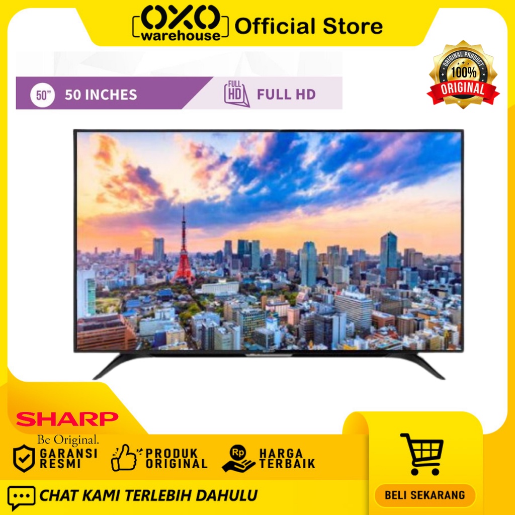 Jual Sharp Aquos LED TV 2T-C50AD1 50 inch FHD 2T-C50AD1 Garansi Resmi | Shopee Indonesia