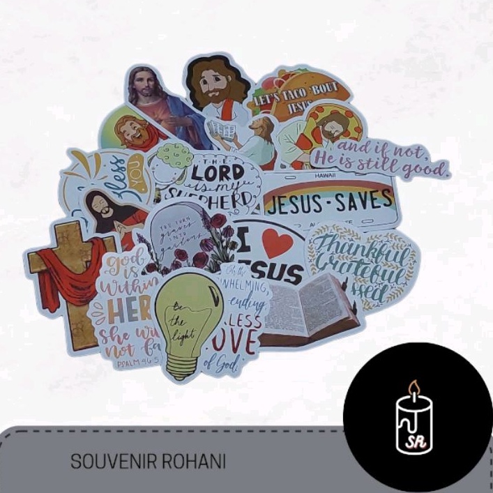 Jual STIKER ROHANI KRISTEN ANTI AIR / STICKER DEKORASI GRAFITI YESUS ...