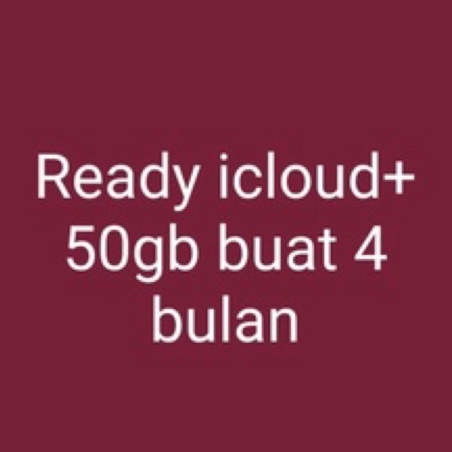 Jual ICLOUD 50GB UNTUK 4 BULAN | Shopee Indonesia