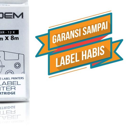 Jual OEM TAPE EZ LABEL CASIO 12MM BLACK INK CLEAR (OXR-12X) | Shopee ...