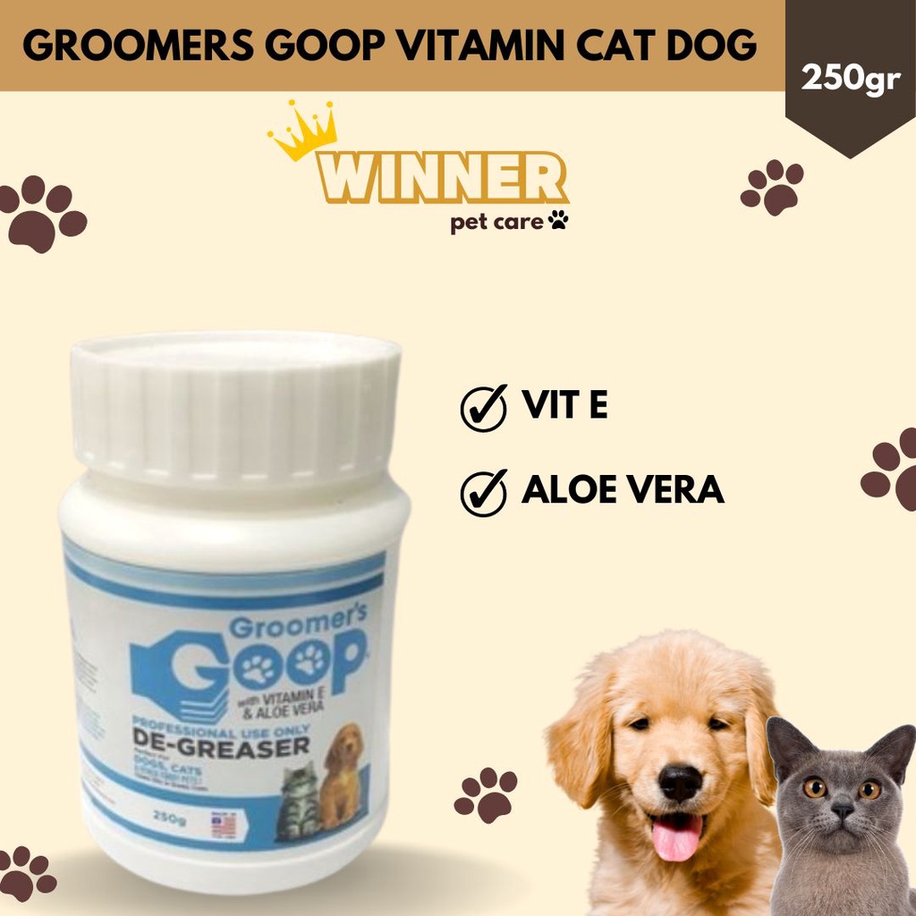 Jual GROOMERS GOOP Shampoo Cat Dog 250gr | Shopee Indonesia