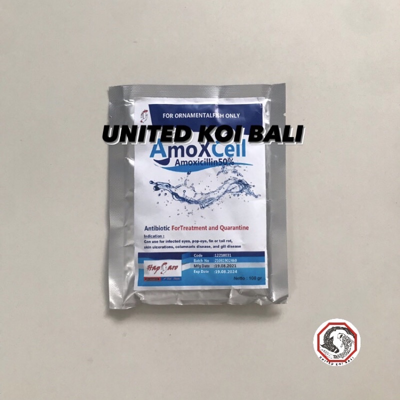 Jual AMOXCELL OBAT IKAN HIAS 100 GRAM ANTIBIOTIK | Shopee Indonesia