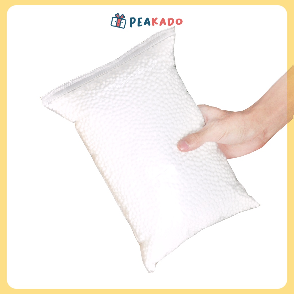 Jual Styrofoam Butiran Gabus Sterofoam Bola Salju Bulat Natal DIY ...