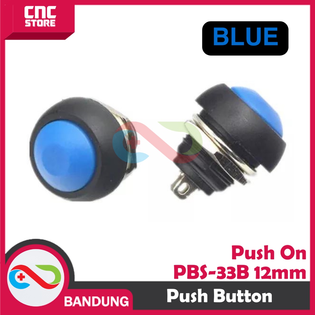 Jual PUSH BUTTON PUSH ON MOMENTARY PBS-33B 12MM | Shopee Indonesia