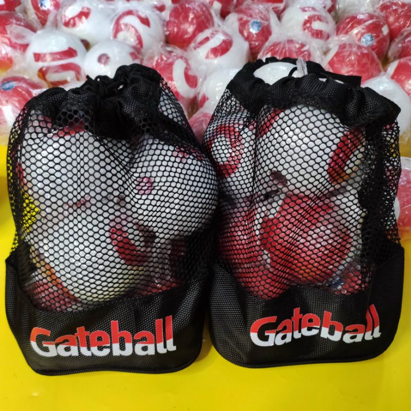 Jual Paket 2 set bola gateball muka kasar nomer 2 sisi dikirim dari ...
