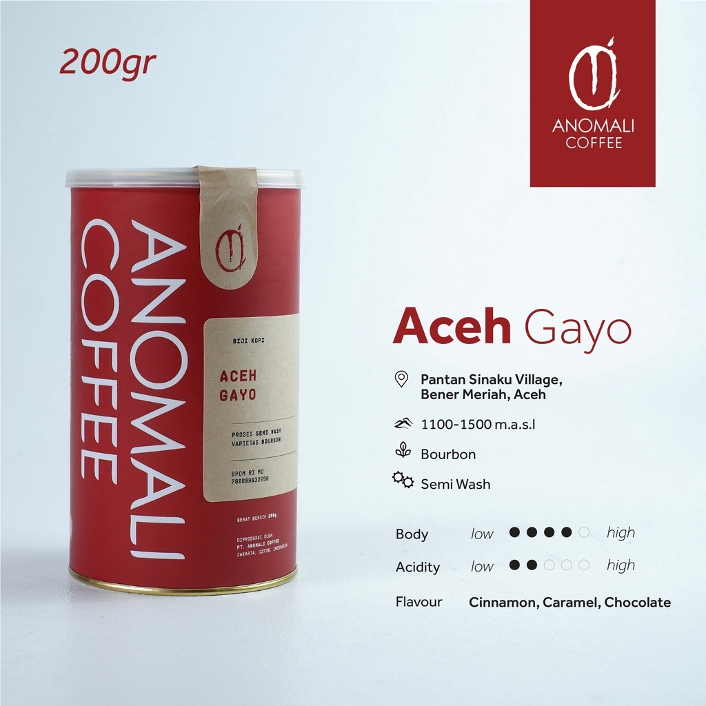 Jual Anomali Coffee Biji Kopi Aceh Gayo 200 gram | Shopee Indonesia