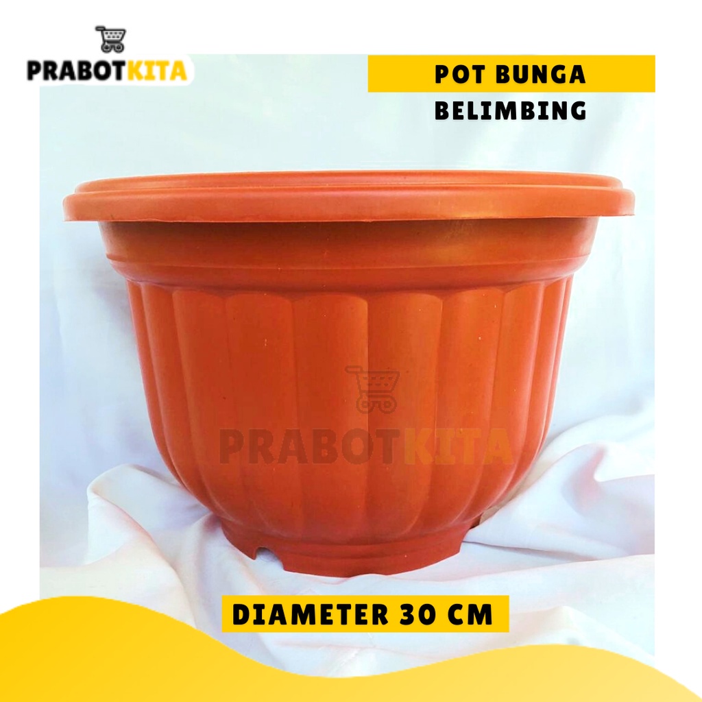 Jual Pot Bunga - Pot Belimbing / Pot Tanaman Hias Hitam Putih / Pot ...