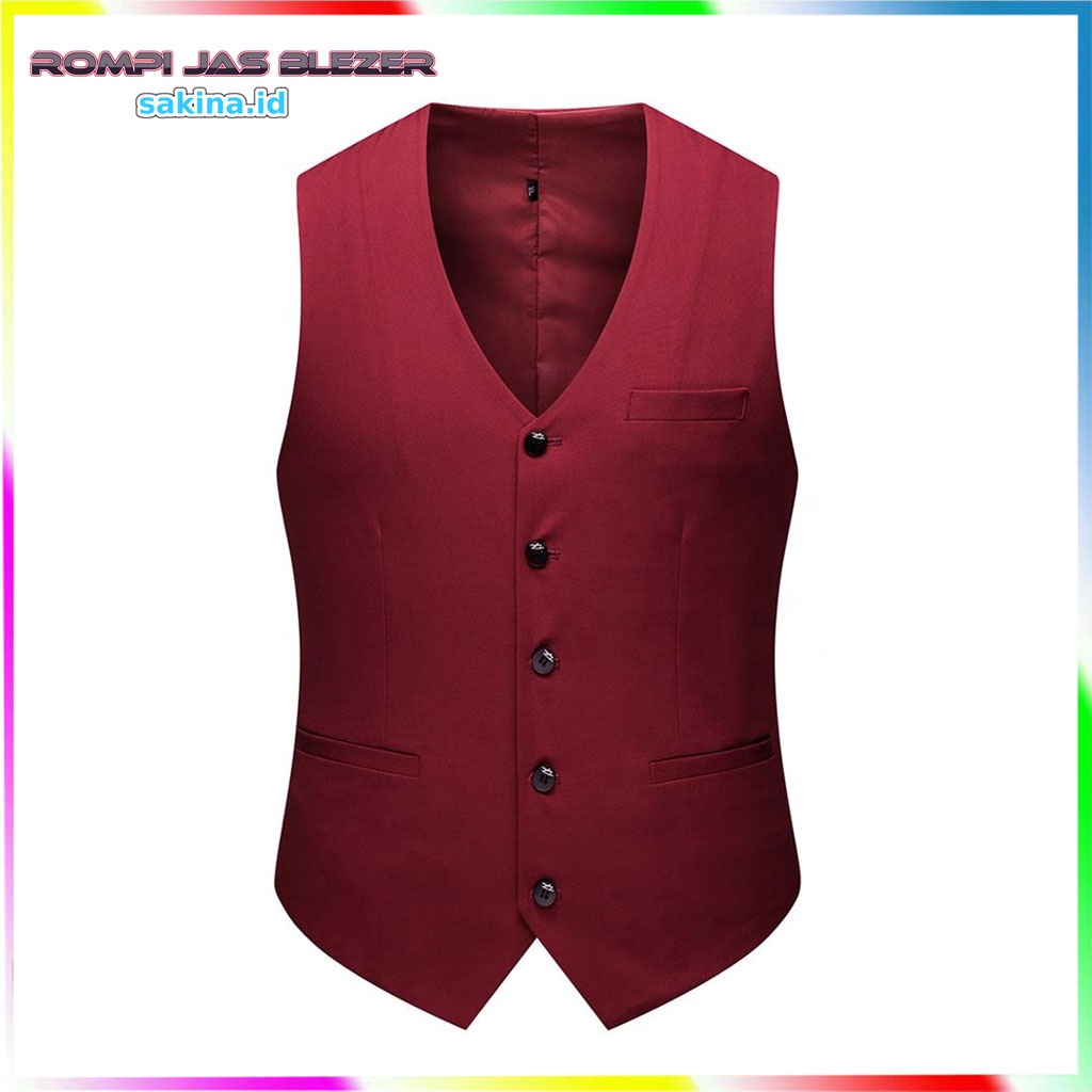 Jual Rompi Jas Pria Slimfit Formal Remaja Dewasa Size Jumbo Premium ...