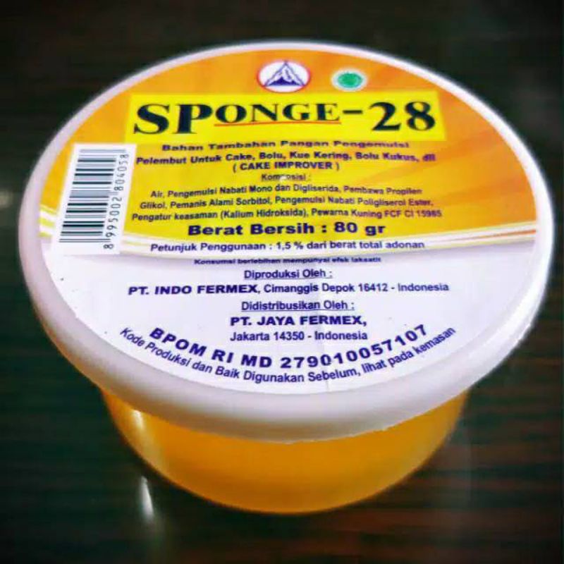 Jual Sponge 28 Cup 80 Gram (Sp TBM Ovalet/Cake emulsifier) | Shopee ...