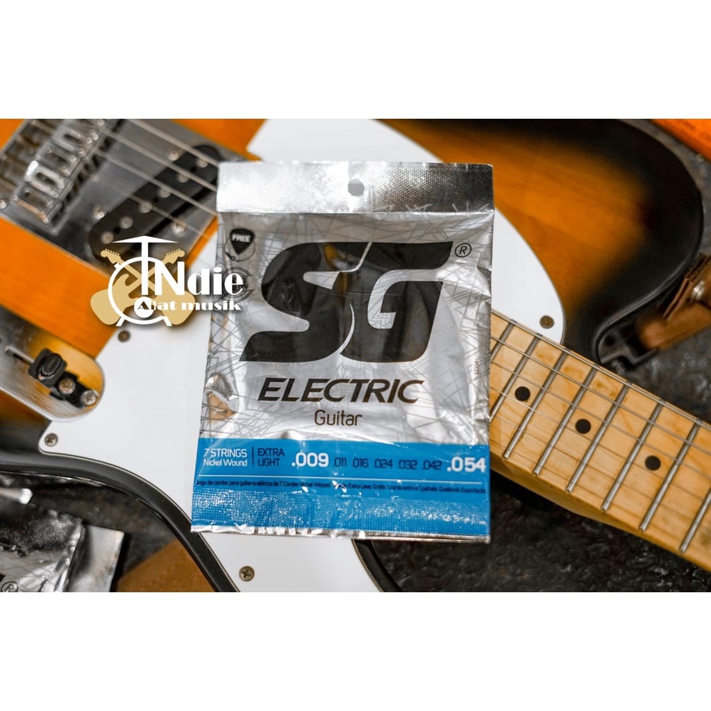 Jual Guitar String SG Extra Light 7 String 09-54 l Senar Gitar Elektrik ...