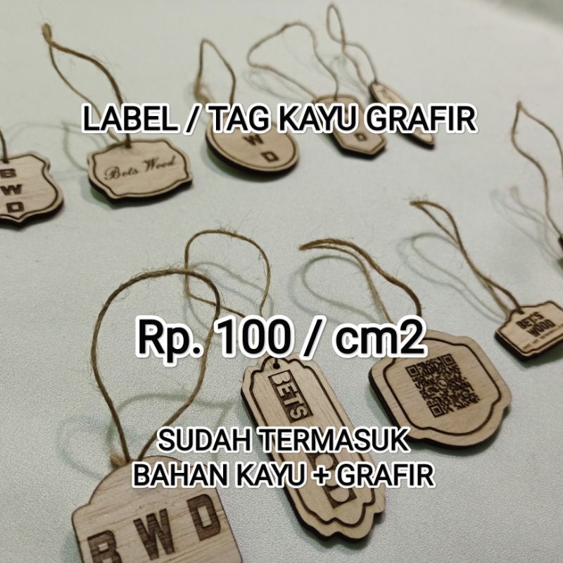 Jual Label Kayu Grafir Dan Cutting Custom | Shopee Indonesia