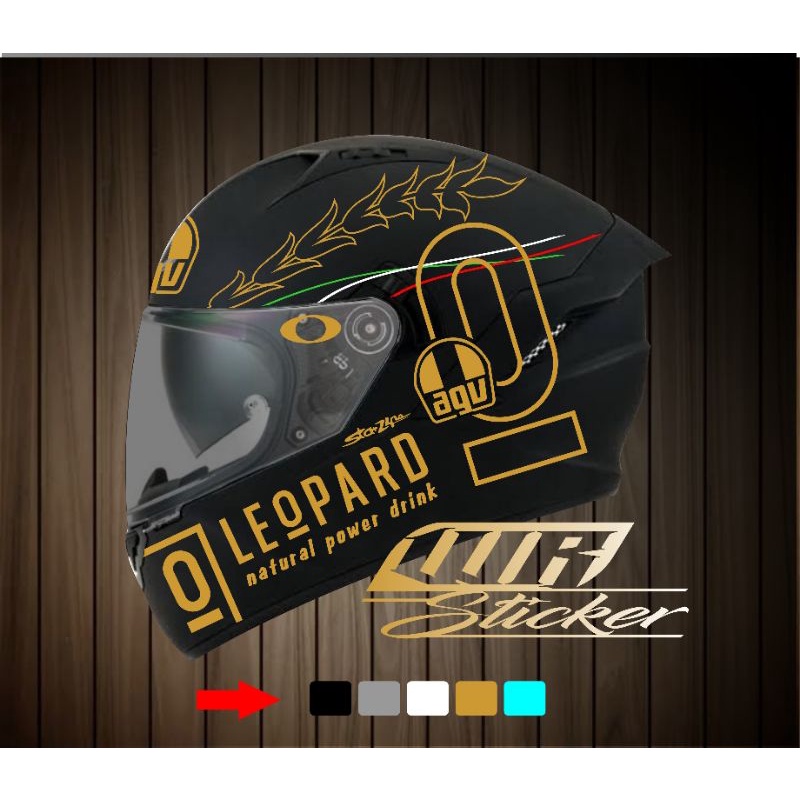 Jual stiker helmet leopard termurah bahan oracal jerman | Shopee Indonesia