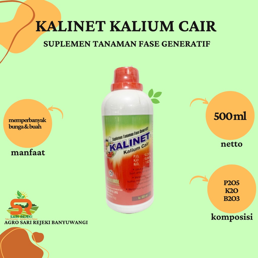 Jual KALINET 500ML KALIUM CAIR PUPUK FASE GENERATIF ATAU PEMBUAHAN ...