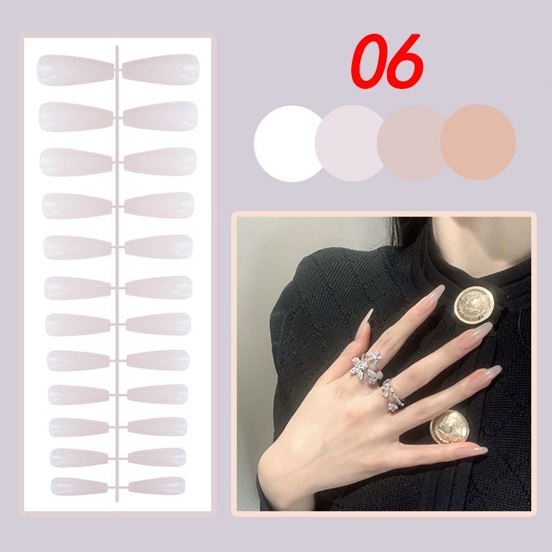 Jual Fake Nail Art Polos Panjang Party Event Wedding Kuku Palsu 24pcs ...