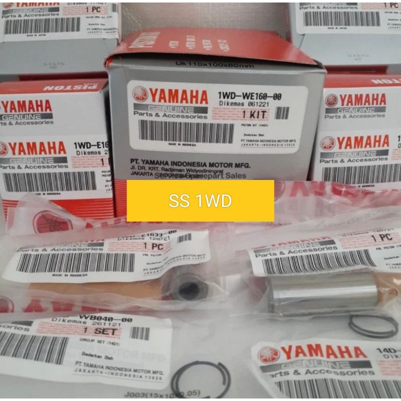 Jual piston kit set ring seher pin pen piston r25 r 25 mt 250 origional ...