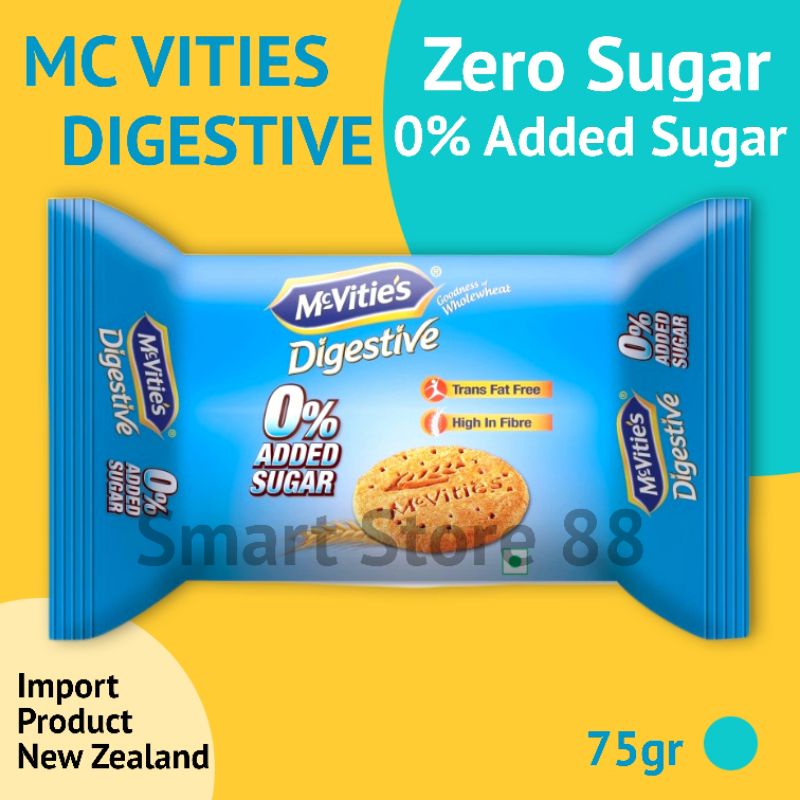 Jual MC VITIES DIGESTIVE ZERO SUGAR 75GR NO ADDED SUGAR BISCUIT SUGAR ...