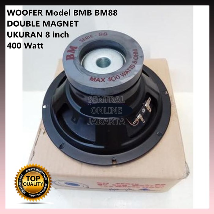 Jual SPEAKER WOOFER 8 inch MODEL BMB BM88 400 Watt DOUBLE MAGNET 8inch ...