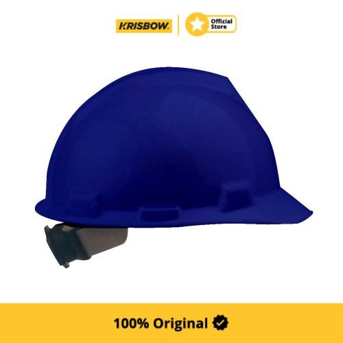 Jual Safety Helmet Krisbow Brim Helm Keselamatan Kerja Hdpe - Biru ...