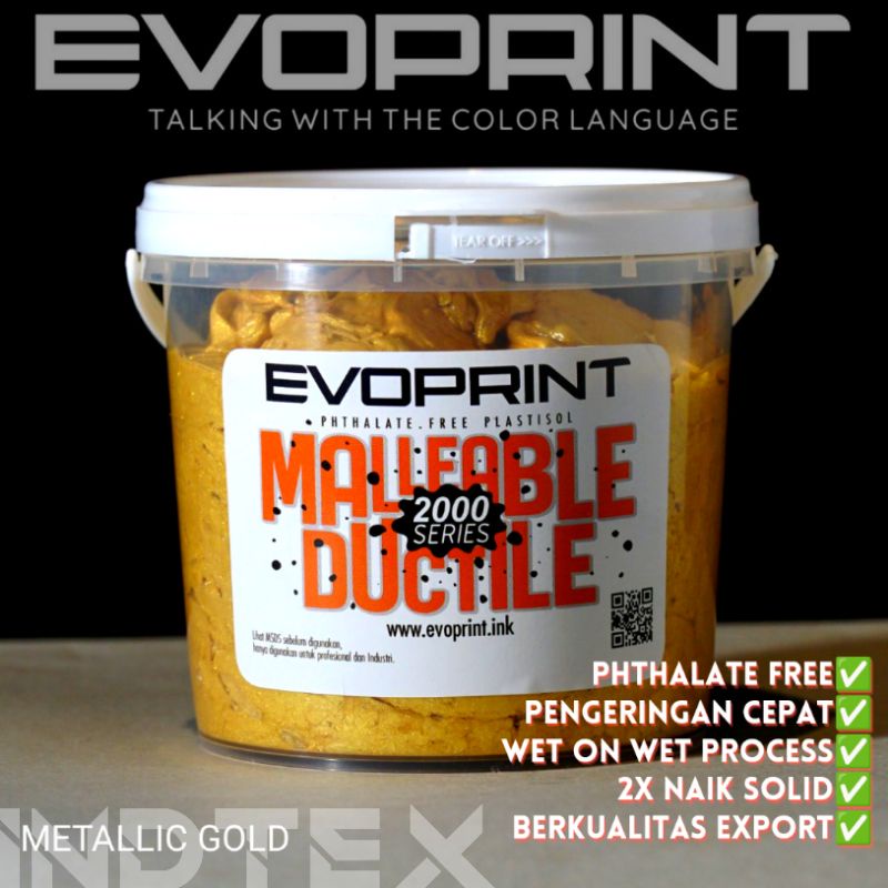 Jual Tinta Sablon Manual Untuk Kaos PLASTISOL GOLD / Warna Shimmer Gold ...