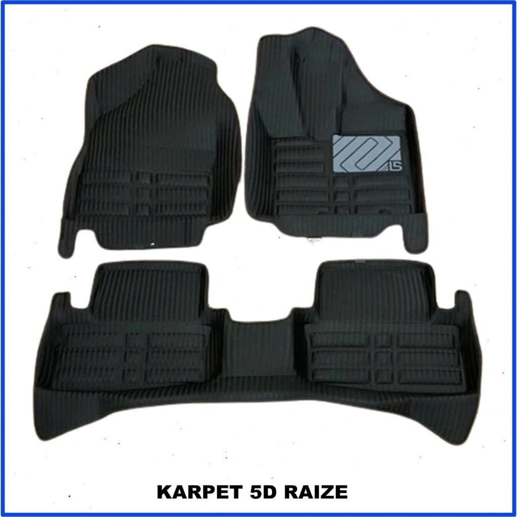 Jual Karpet 5D Premium Car Carpet Carbon Raize 2 baris | Shopee Indonesia