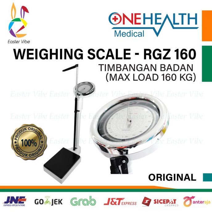 Jual ONEHEALTH RGZ 160 TIMBANGAN BERAT TINGGI BADAN WEIGTHING SCALE FG546DFFDG | Shopee Indonesia