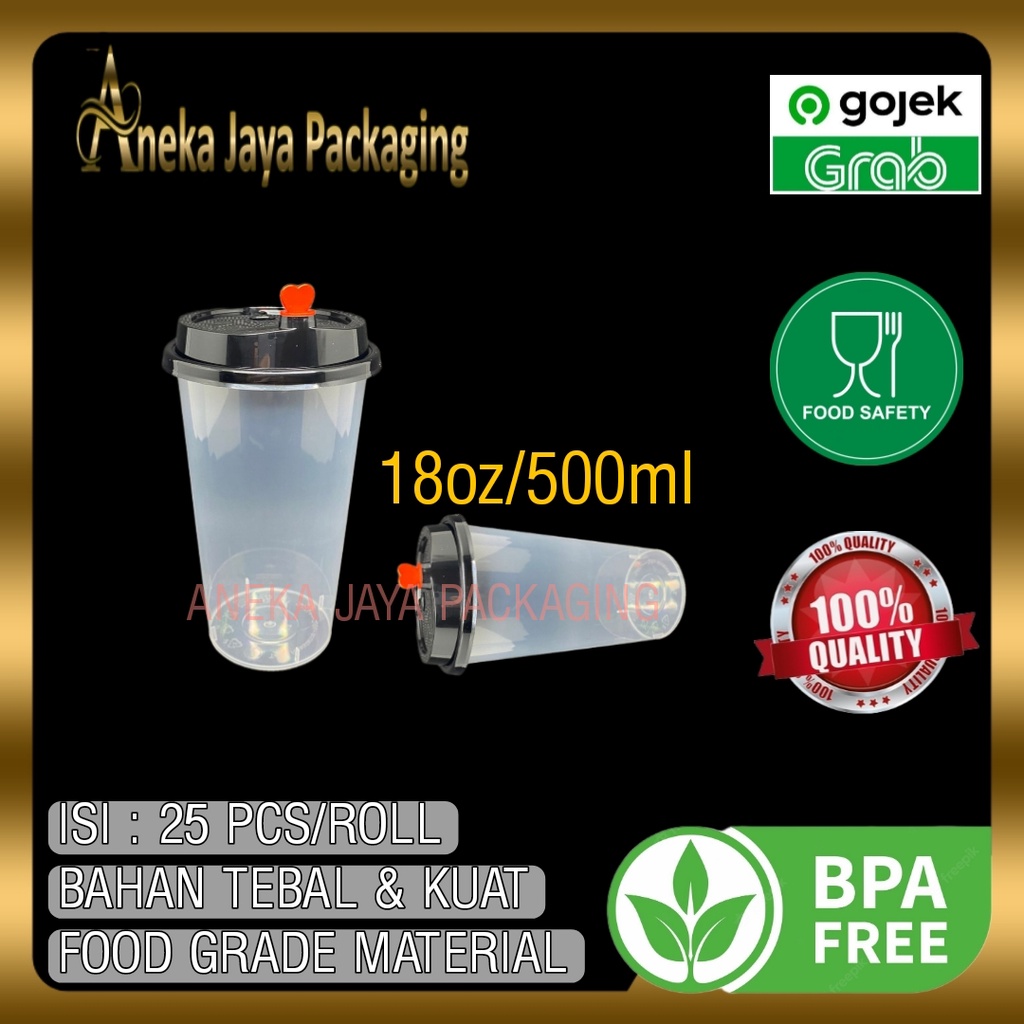Jual Gelas Plastik Cup PP Injection 360 500 700 ML BOBA CHEESE MEDAN | Shopee Indonesia