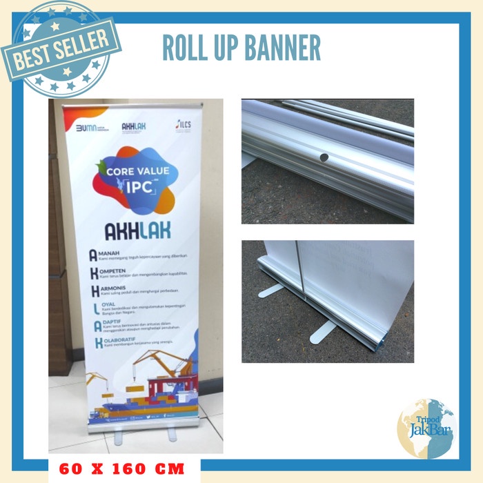 Jual Deco Roll Up Banner Ukuran 60 X 160 Cm | Shopee Indonesia