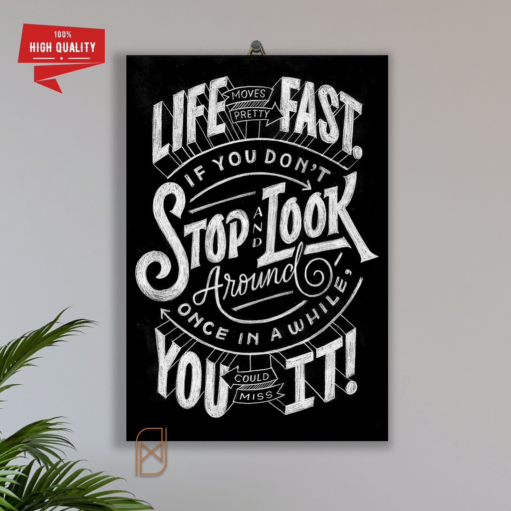 Jual HIASAN DINDING QUOTES AESTHETIC WALLDECORE HIASAN DINDING PAJANGAN ...