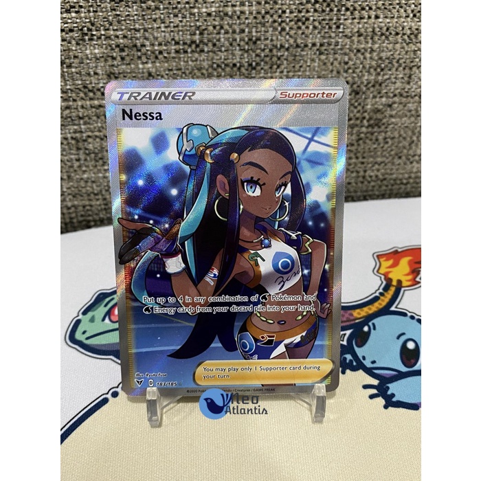 Jual Pokemon TCG English Nessa - 183/185 - Full Art Vivid Voltage | Shopee Indonesia
