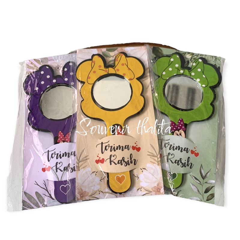 Jual Isi 50 Pcs Souvenir kaca cermin karakter micky mouse imut kemasan ...