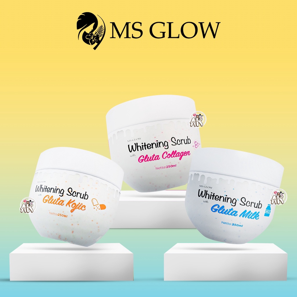 Jual MS GLOW GLUTA WHITENING SERIES ( KOJIC / COLLAGEN / MILK ...