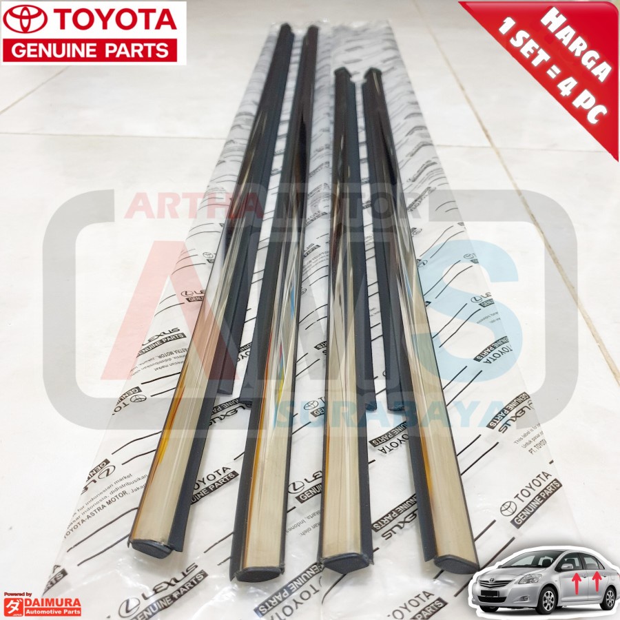 Jual Karet pelipit list lis kaca wheater strip mobil TOYOTA Vios gen 2 ...