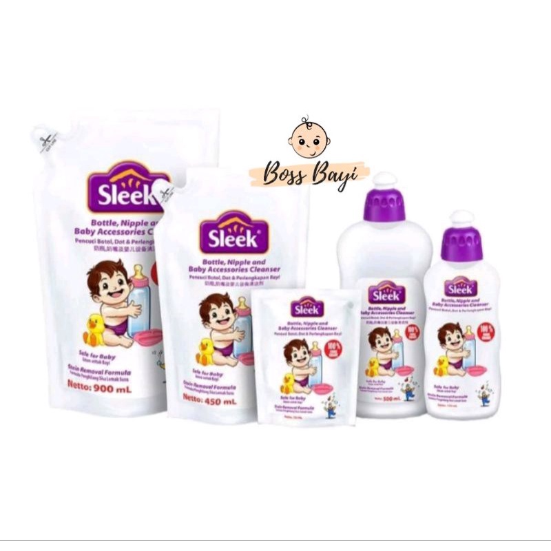 Jual SLEEK Baby Bottle, Nipple, Accessories Cleanser / Pembersih Botol ...