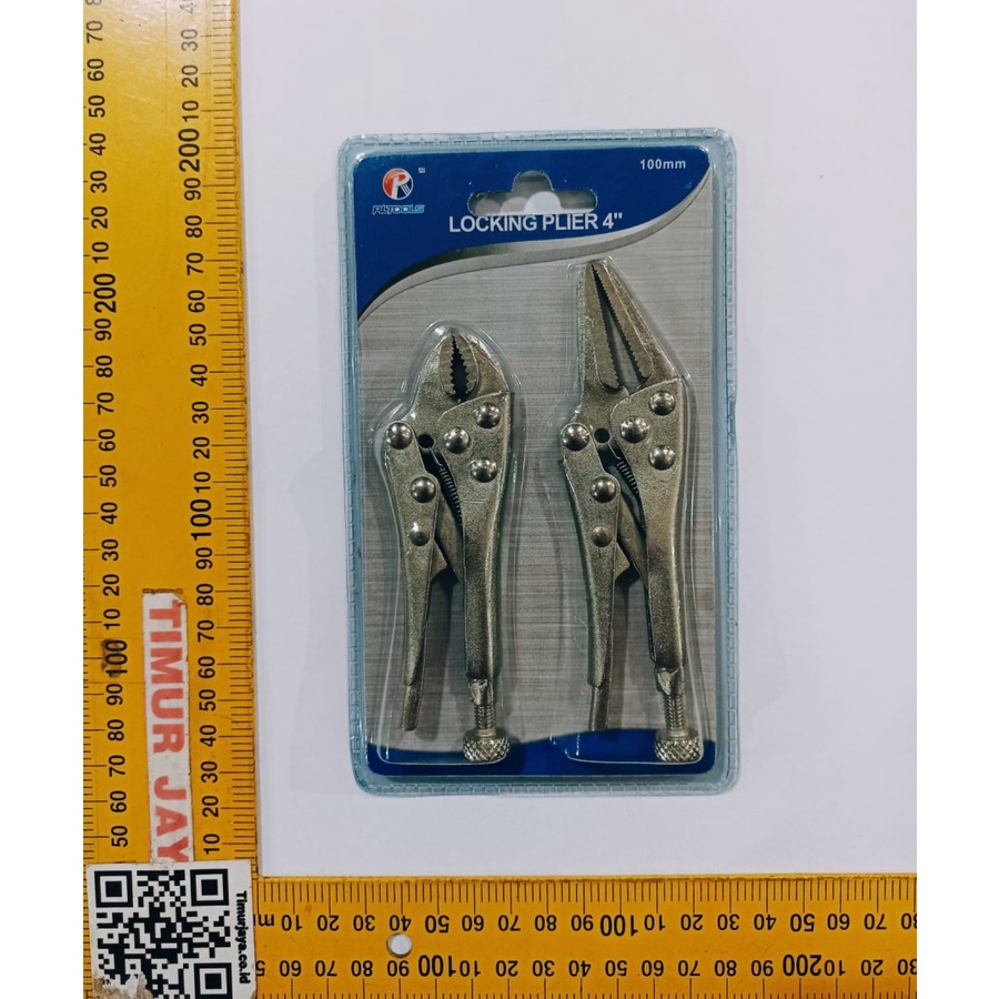 Jual SET TANG BUAYA 4 inch Locking Plier pliers Vice grip Curved Jaw ...