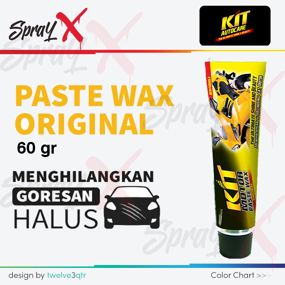 Jual KIT MOTOR PASTE WAX ORIGINAL 60 GRAM / POLES CAT MOTOR TUBE ...