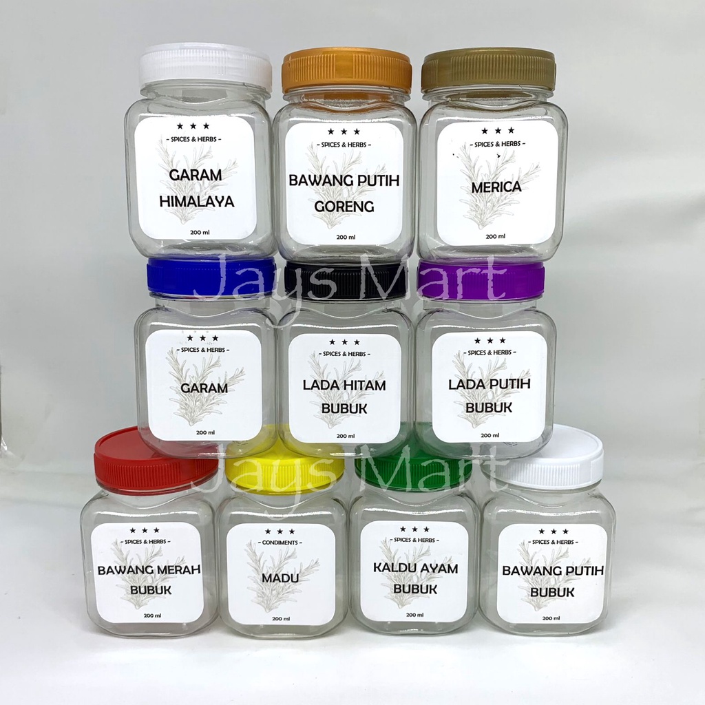 Jual Pantry Organizer / Botol Bumbu Dapur / Toples Bumbu Dapur Free ...