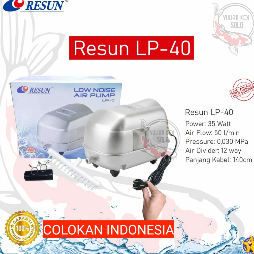 Jual Resun LP 40 pompa udara air pump low noise | Shopee Indonesia