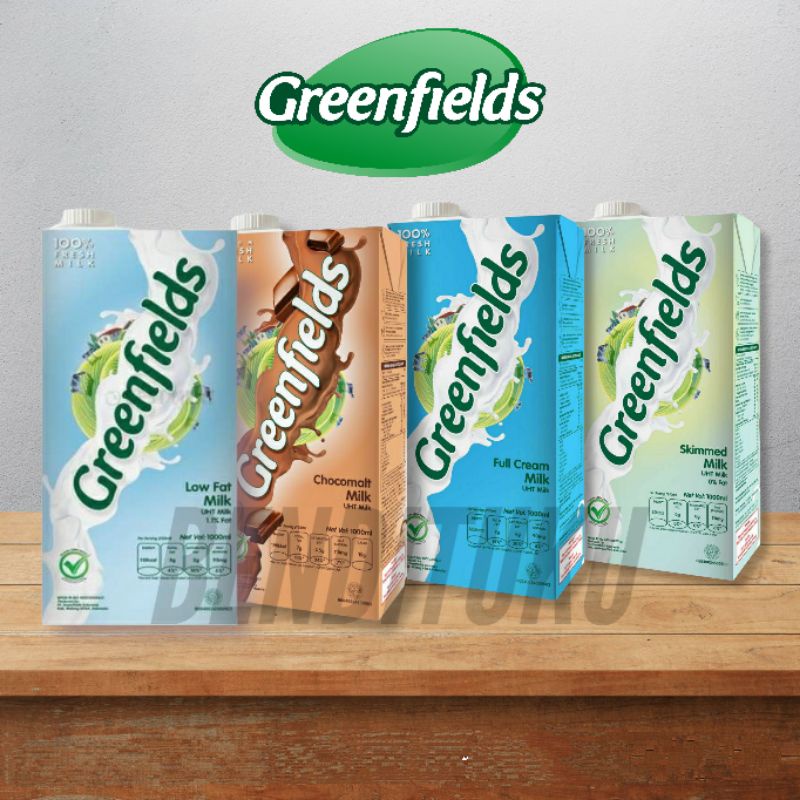 Jual Susu Greenfields UHT 1 Liter | Rasa Chocomalt, Fullcream, Low Fat, & Skimmed | Ukuran 1 ...