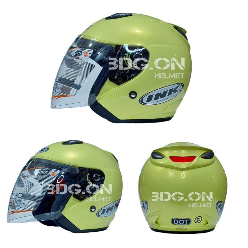 Jual Helm INK CENTRO JET Solid LIGHT YELLOW Kuning Lemon Original ...