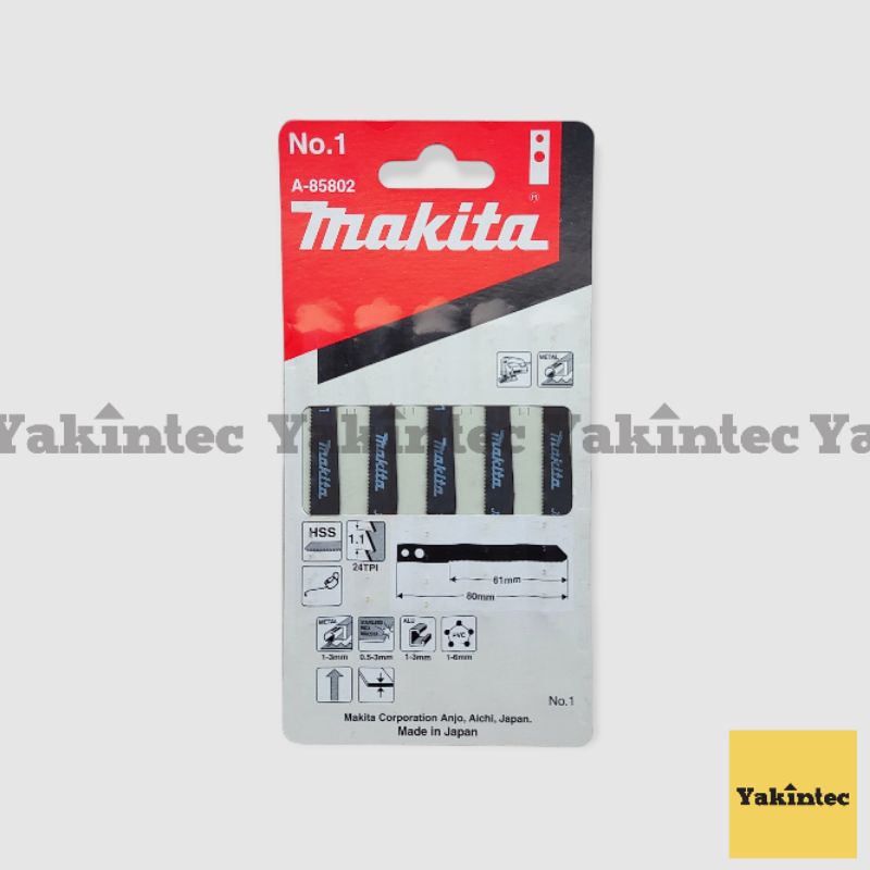 Jual Mata Pisau Gergaji Jigsaw No 1 Halus MAKITA HSS Untuk Metal ...
