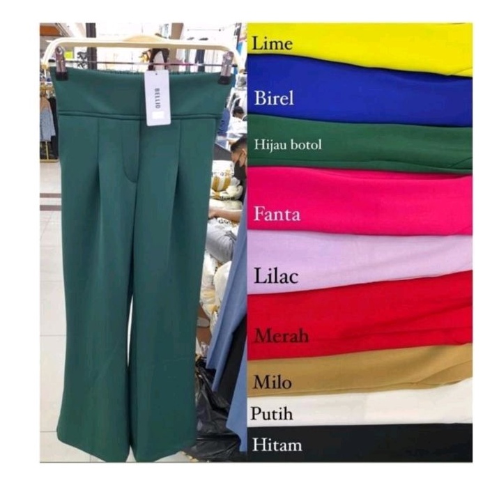 Jual celana kulot scuba belio | Shopee Indonesia