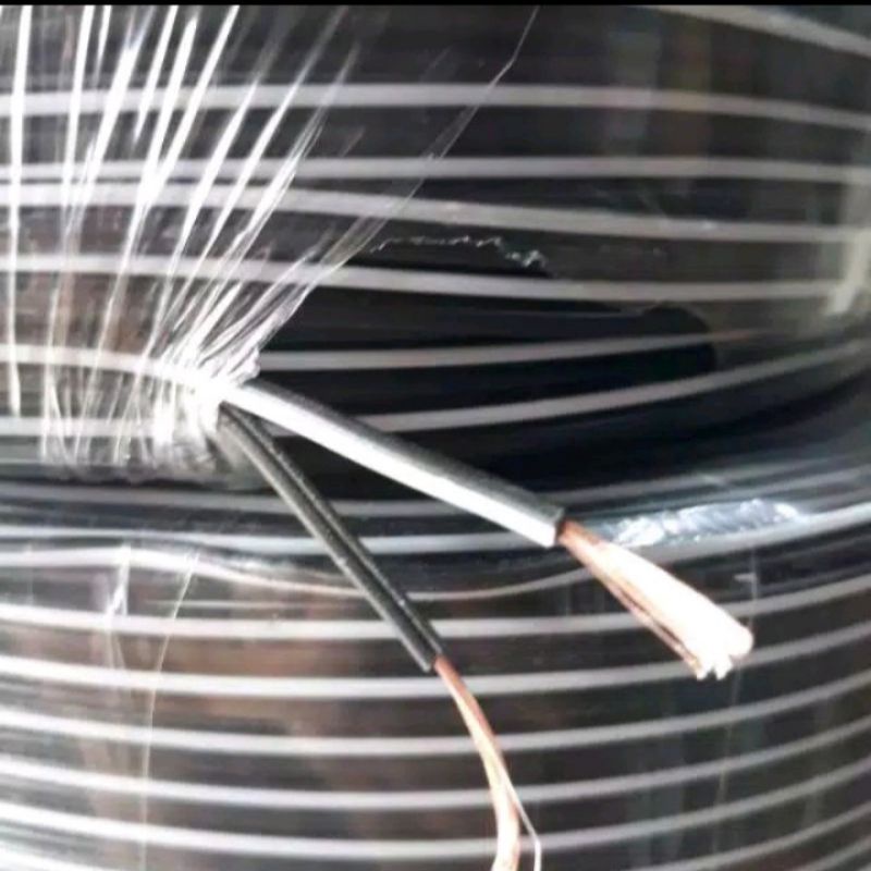 Jual kabel putih hitam 2 jalur serabut | Shopee Indonesia