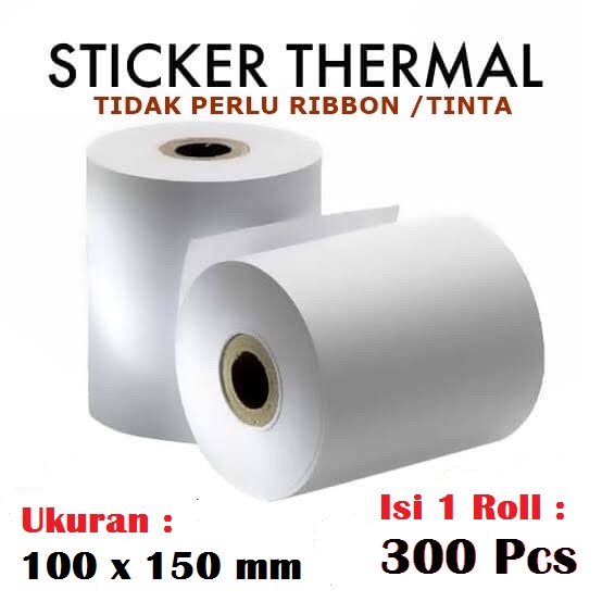 Jual Kertas Thermal Ukuran 100x150 mm 300 pcs | Shopee Indonesia