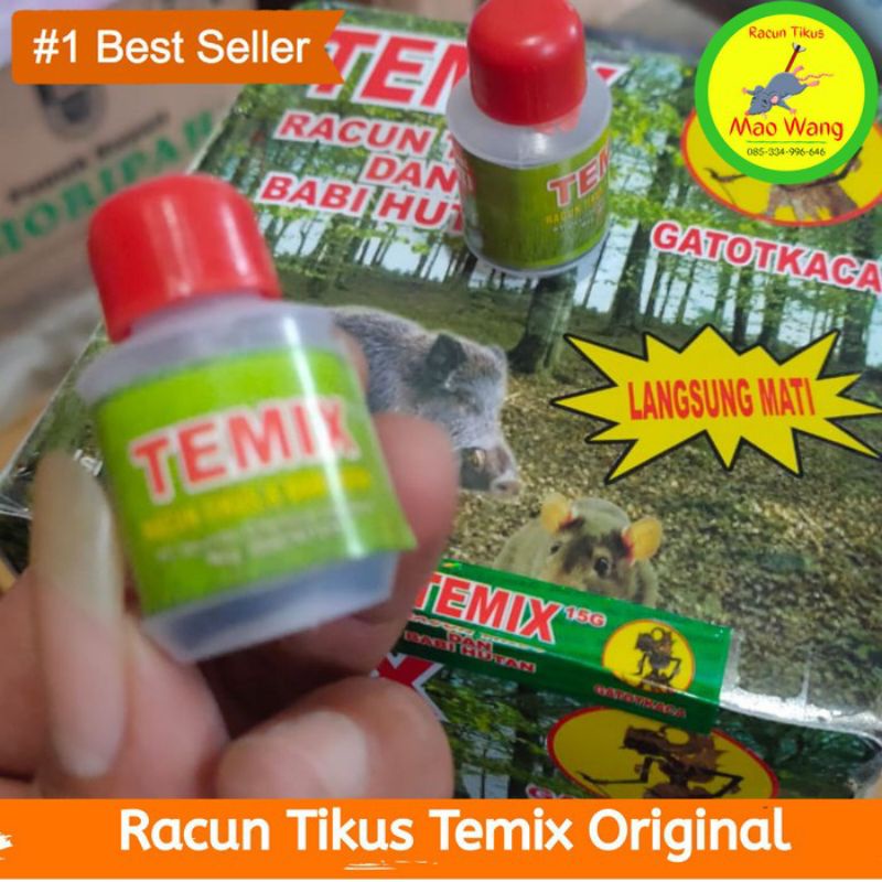 Jual Racun Tikus TEMIX 15 G Racun Tikus Langsung Mati/Racun Babi Hutan ...