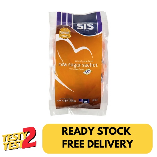 Jual SIS Raw Sugar Sachets - Natural Granulated 500g | Shopee Indonesia