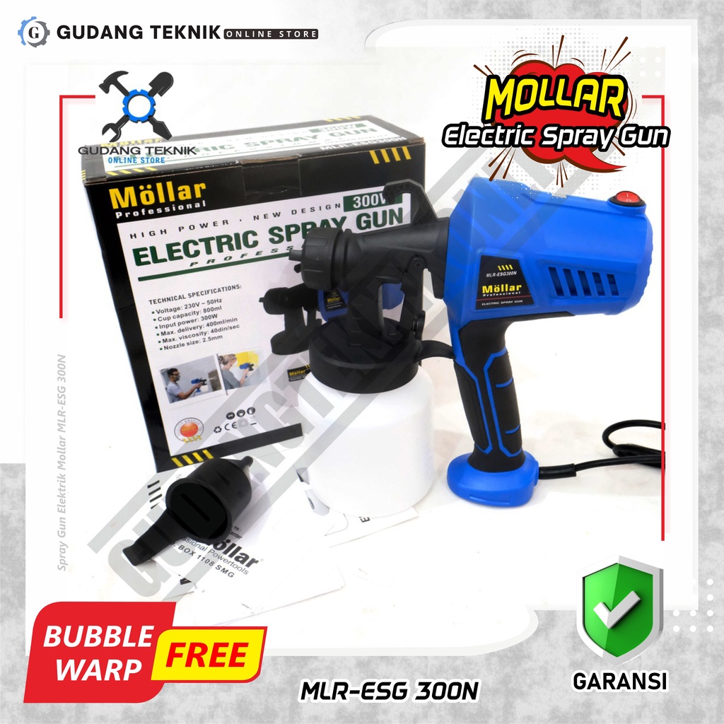 Jual Spray Gun Elektrik Mollar MLR-ESG 300N / Alat Semprot Semprotan ...